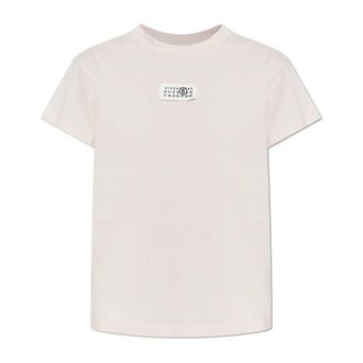 Maison Margiela Logo T-Shirt - - Tops - Damen - Rosa - XS