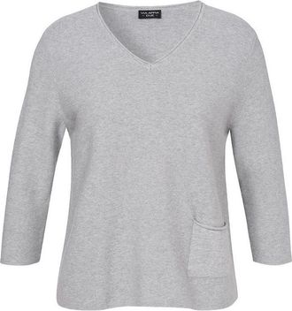 Via Appia Due V-Ausschnitt-Pullover in Große Größen