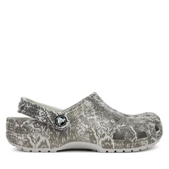 Crocs Pantoletten Crocs Classic Pop Animal 214153 Grau