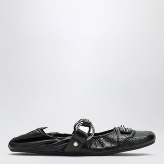 Balenciaga City Ballerinas schwarz aus Arena-Lammleder
