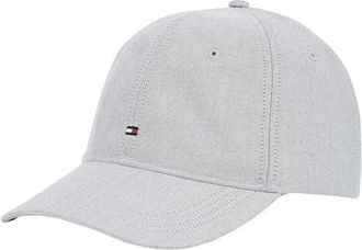 Tommy Hilfiger Casquette Homme Flag Oxford 6 Panel en Coton, Bleu (Space Blue), Taille Unique