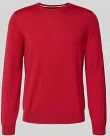 HUGO BOSS Regular Fit Strickpullover aus reiner Schurwolle Modell BOTTO
