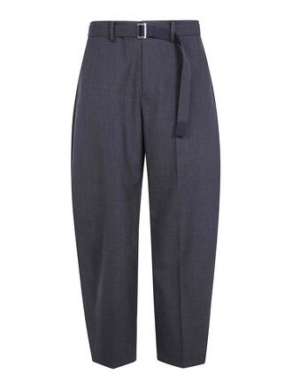sacai Pantalons D&eacute;contract&eacute;s - Marron