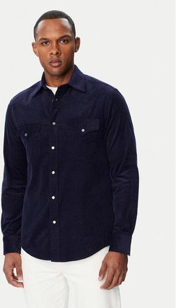 Tommy Hilfiger Hemd Western Corduroy MW0MW45647 Dunkelblau Regular Fit