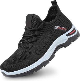 Generic Baskets Orthop&eacute;diques Confortables Jogging Unisex sans Lacet Legere Basket Enfiler Elegante Respirante D&eacute;contract&eacute;e Maille Solide Lacets Imprim&eacute;Es Cou
