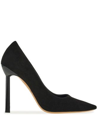 Ferragamo escarpins Justina 110 mm en daim - Noir