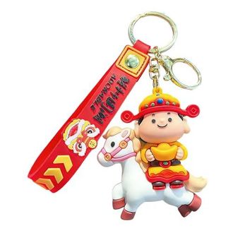 Generic Porte-cl&eacute;s cheval | Ornement chinois amusant 2026 | Porte-cl&eacute;s de sac &agrave; main pour le Nouvel An chinois | Pour sac &agrave; dos, voiture, maison, bureau, &eacute;col