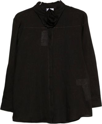 Marella Femme, Blouses et Chemises, Noir, Taille: 44 FR Shirt