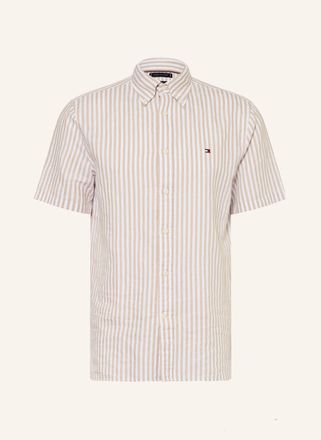 Tommy Hilfiger Kurzarm-Hemd Regular Fit Mit Leinen gelb