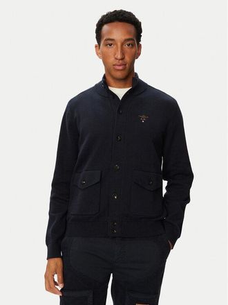 Aeronautica Aeronautica Militare Strickjacke 262MA1663UL00950 Dunkelblau Regular Fit