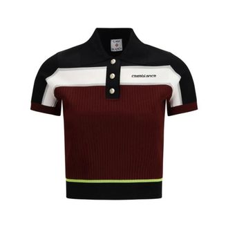 Casablanca Femme, Tops, Multicolore, Taille: 42 FR Polo en viscose