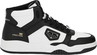 Philipp Plein Low-Top Sneaker - Mid-Top Turnschuhe Street - Gr. 39 (EU) - in Wei&szlig; - f&uuml;r Damen