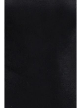 Alaia Velvet Off-Shoulder Bodysuit - Black