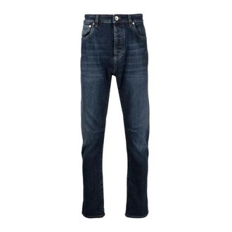 Brunello Cucinelli Homme, Jeans, Bleu, Taille: 3XL Jeans Jambe Droite
