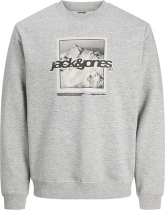 Jack & Jones Jcoflare Front Print Sweat Crew Neck