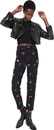 Trendyol Jean Mom, Anthracite, 64 Femme