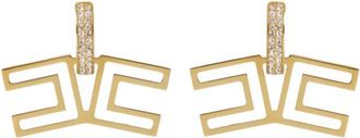 Elisabetta Franchi Femme, Accessoires, Jaune, Taille: ONE Size Earrings