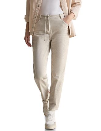 Cecil Damen B378801 Jeans Im Casual Fit, Pearl Beige, 34W / 28L EU