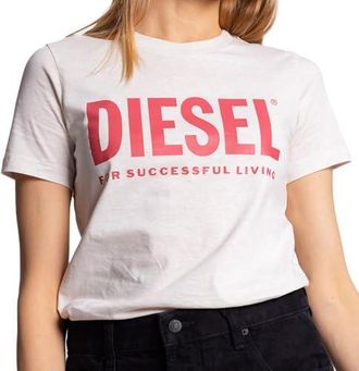 Diesel T-Shirt Blanc Femme Sily Blanc L