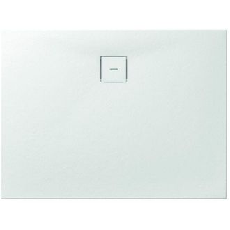 Breuer Modern Line Steinoptik Rechteckduschwanne 800x1200mm inklusive Siphon, Weiss - Breuer