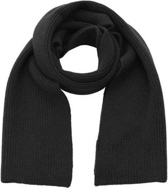 Altea Homme, Accessoires, Noir, Taille: ONE Size Écharpe en laine tricotée