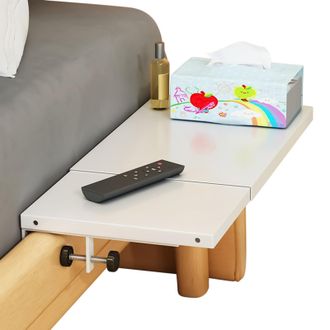 Generico Einziehbares Regal für Schlafzimmer, Regal aus Kohlenstoffstahl für Bett, Organizer mit einer Kapazität von 13 kg, für Studentenwohnheim