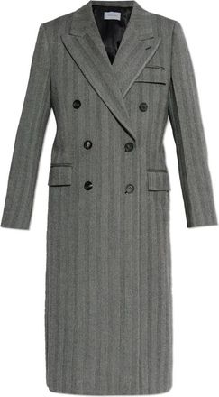 Ferragamo Femme, Manteaux, Gris, Taille: 36 FR Manteau en laine &agrave; chevrons