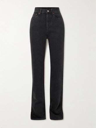 Saint Laurent Jean Slim Taille Mi-haute - Noir