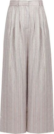 ottod'Ame Femme, Pantalons, Beige, Taille: 40 FR Wide Pantalons