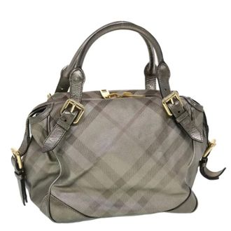 Burberry Pre-owned Cuir sacs-ports-paule - Femme - Pre-owned - Gris - Taille: ONE Size