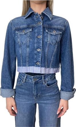 Liu Jo Femme, Vestes, Bleu, Taille: 40 FR Veste en jean