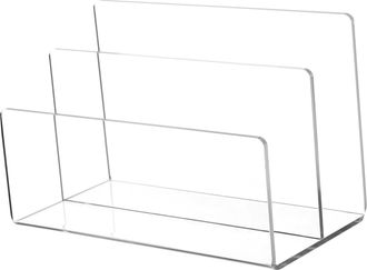 TOPBATHY LOLIPPYY Acryl Datei Organizer Transparenter Schreibtisch Aktenhalter B&uuml;roregal f&uuml;r Wichtige Dokumente und Ordner Praktischer Desktop Organizer zur &Uuml;b