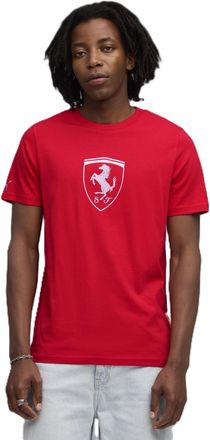 Puma Herren Scuderia Ferrari Sportswear Tonal Shield T-Shirt M, Rosso Corsa Red