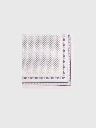 Maje Bedrucktes Seidentuch 90x90 - Ecru - Maje