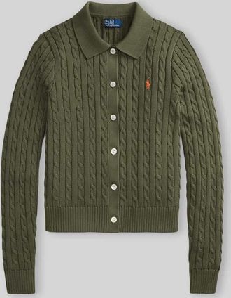 Polo Ralph Lauren Slim Fit Strickjacke aus reiner Baumwolle
