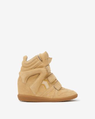 Isabel Marant Baskets Bekett - Femme - Beige / Jaune Dor&eacute; - Taille35 - Isabel Marant