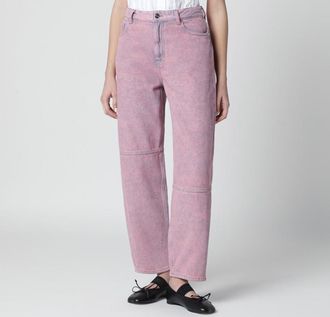 Ganni Starry washed pink jeans