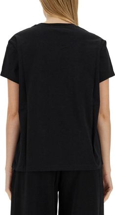 Stella McCartney Oversize Fit Logo T-Shirt - Black