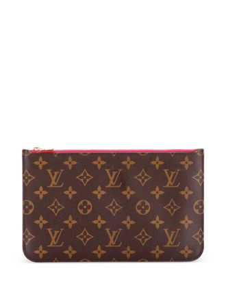 Louis Vuitton Neverfull Pochette Monogram Canvas Large pouch - Braun