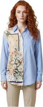 Liu Jo Femme, Blouses et Chemises, Bleu, Taille: 34 FR Camica TS M/L Shirt