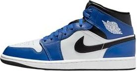 Nike Nike Chaussures Air Jordan 1 Mid Code DQ8426-402, Bleu Blanc et Noir, 45.5 EU
