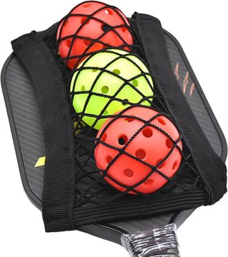 Generic Pickleball-Halter - enth&auml;lt 3 bis 4 B&auml;lle aus Netz, verstellbar, tragbar, f&uuml;r Sportveranstaltungen, kurz, drinnen, drau&szlig;en, Spiel, praktisch, Training