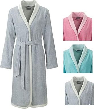 Egeria L Femme calea L Velours Peignoir Col Ch&acirc;le L moulante L L Gris l Taille XL