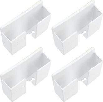 Generic ZDETGU Support de T&eacute;l&eacute;phone Mural - Lot de 4 Supports de Base de Chargement Adh&eacute;sifs pour T&eacute;l&eacute;commande et Appareils, &eacute;tag&egrave;re Peu Encombrante pour Cuis