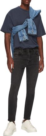 LTB Jeans Jeans Herren Jumy 5 - Skinny Mid Rise Basic-5-Pocket Dark Wash Grau aus Baumwollgemisch - Größe W36L32
