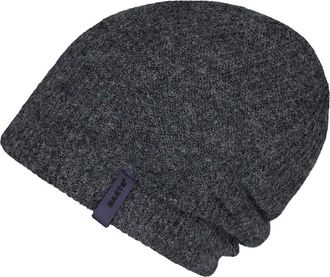 Barts Rhodoz 2-Way Beanie Strickm&uuml;tze Umschlagm&uuml;tze Winterm&uuml;tze Damen/Herren - Winter Herbst-Winter - One Size anthrazit