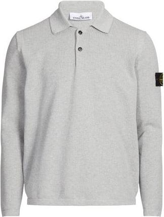 Stone Island Polo manches longues en coton