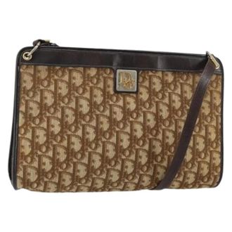 Dior Pre-owned Trotter Canvas Schultertasche - - Pre-owned - Damen - Beige - ONE SIZE