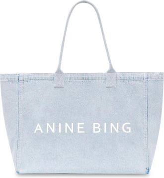 Anine Bing Femme, Sacs, Bleu, Taille: ONE Size Leo Denim Tote