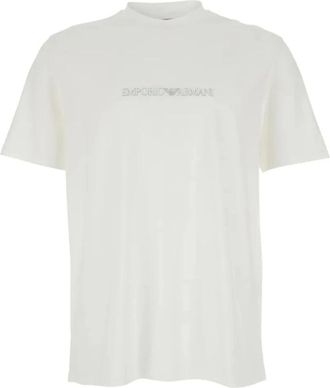 Emporio Armani Homme, Tops, Blanc, Taille: 2XL T-Shirt